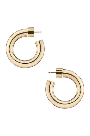 JENNIFER FISHER Samira Huggie Earrings - 10k Yellow Gold Plated Brass