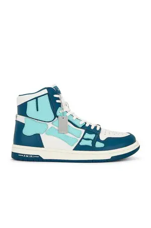 Amiri Skeltop High Sneaker In Teal