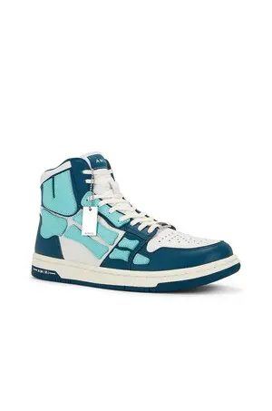 Amiri Skeltop High Sneaker In Teal