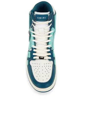 Amiri Skeltop High Sneaker In Teal