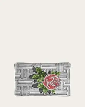 FORNASETTI Rectangular Ashtray Musciarabia - Black White