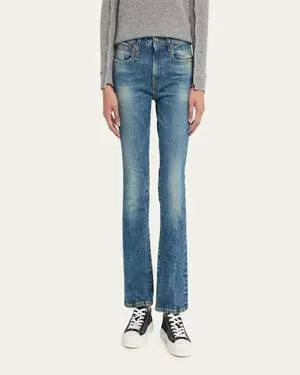 R13 Kick Fit Mid-rise Jeans