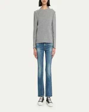 R13 Kick Fit Mid-rise Jeans