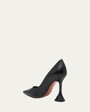 Amina Muaddi Ami Lambskin Pedestal Pumps