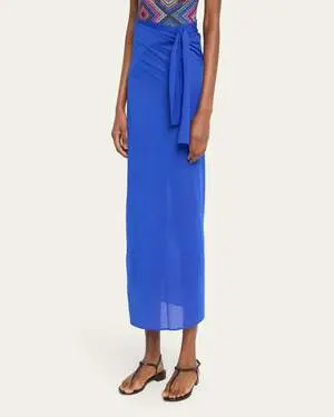 ERES Peplum Long Sarong With Belt
