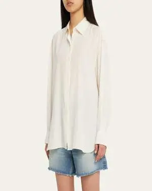 NILI LOTAN Julien Silk Shirt