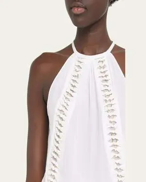 Ramy Brook Delfina Embellished Mini Dress