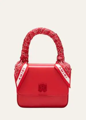 Amiri Amiri Micro Bandana Leather Top-Handle Bag - 610 Red
