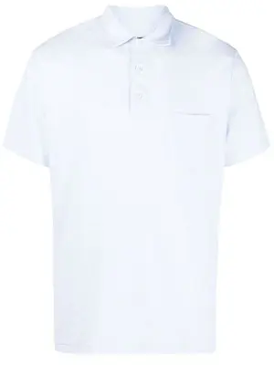 Polo Ralph Lauren Embroidered-logo Short-sleeve Polo Shirt - Blue