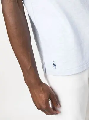 Polo Ralph Lauren Embroidered-logo Short-sleeve Polo Shirt - Blue