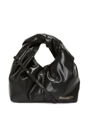 JW Anderson Mini Twister Leather Bag - Black