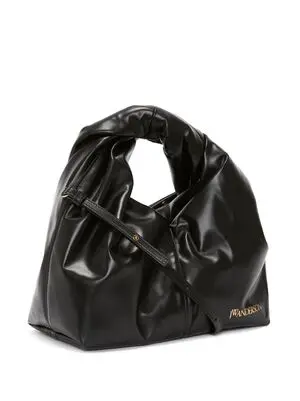 JW Anderson Mini Twister Leather Bag - Black