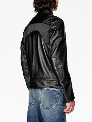 DIESEL® Calf Leather Biker Jacket
