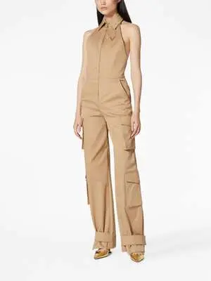 Valentino Garavani Stretch-cotton Cargo Jumpsuit