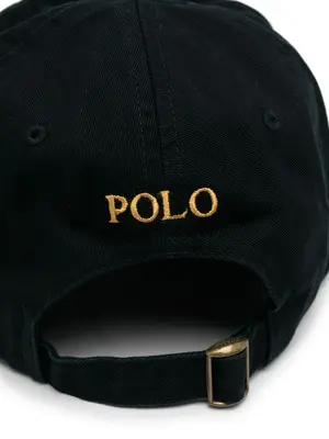 Polo Ralph Lauren Embroidered Logo Baseball Cap - Black