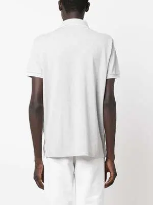 Polo Ralph Lauren Embroidered-logo Cotton Polo Shirt - Grey