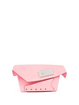 MAISON MARGIELA Snatched Leather Clutch - Pink