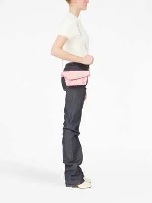 MAISON MARGIELA Snatched Leather Clutch - Pink