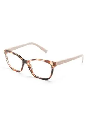 Prada Tortoiseshell-effect Square-frame Glasses