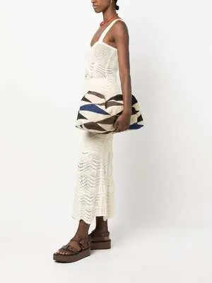SENSI STUDIO Medium Sisal Pouch Clutch Bag