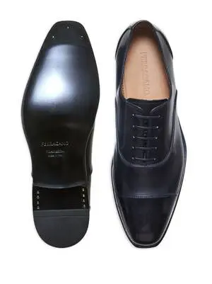 FERRAGAMO Tonal Toecap Leather Oxford Shoes