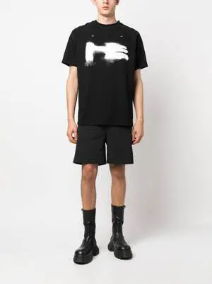HELIOT EMIL Logo-print Cotton T-shirt - Black