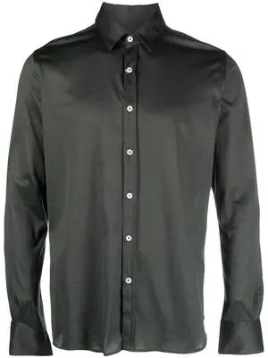 Canali Button-up Satin Shirt