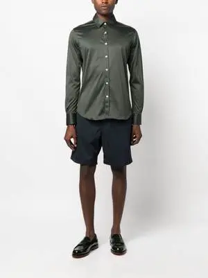 Canali Button-up Satin Shirt