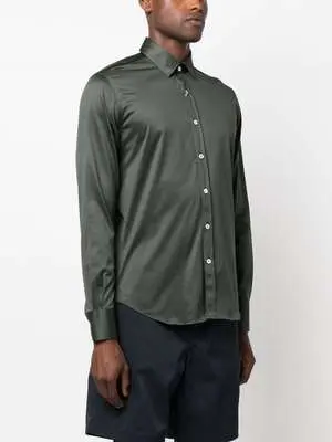 Canali Button-up Satin Shirt