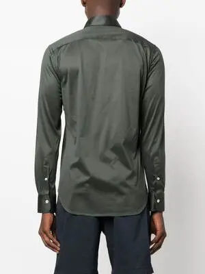 Canali Button-up Satin Shirt