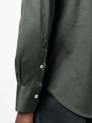 Canali Button-up Satin Shirt