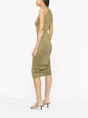 Gauge81 One-shoulder Knitted Midi Dress