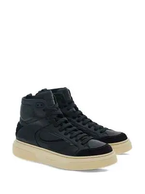 FERRAGAMO Logo-debossed High-top Sneakers