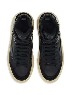 FERRAGAMO Logo-debossed High-top Sneakers