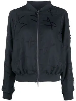 Armani Exchange Devoré-effect Bomber Jacket