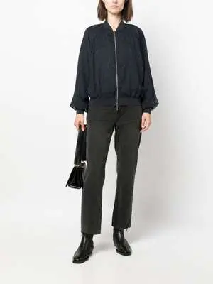 Armani Exchange Devoré-effect Bomber Jacket