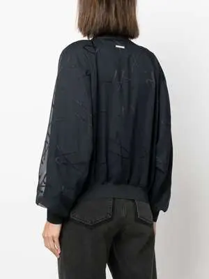 Armani Exchange Devoré-effect Bomber Jacket