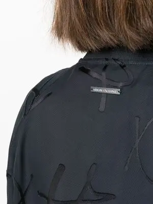Armani Exchange Devoré-effect Bomber Jacket