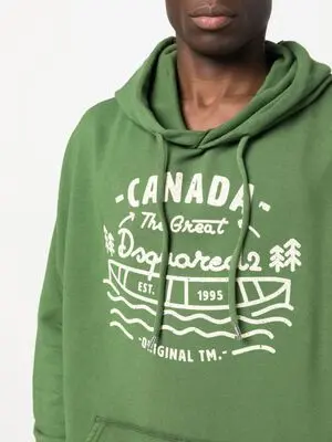 Dsquared2 Graphic-print Cotton Hoodie