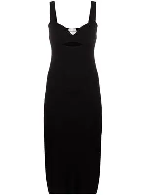 Roland Mouret Cut-out Knitted Midi Dress