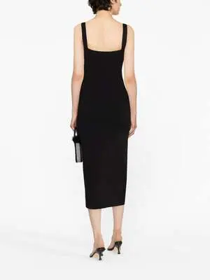 Roland Mouret Cut-out Knitted Midi Dress