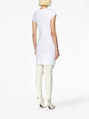 DIESEL® D-angiel Cut-out T-shirt Minidress - White