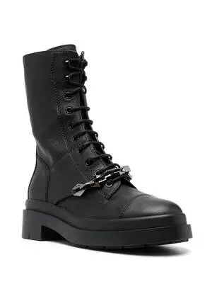 JIMMY CHOO Nari Grained-texture Leather Boots