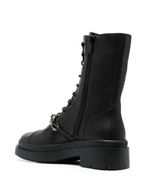 JIMMY CHOO Nari Grained-texture Leather Boots