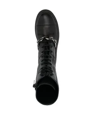 JIMMY CHOO Nari Grained-texture Leather Boots