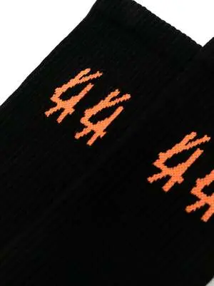 44 LABEL GROUP Intarsia-knit Logo Socks