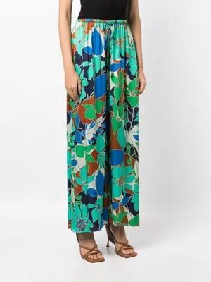 Cult Gaia Alaia Floral-print Trousers