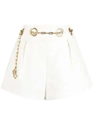 Cult Gaia Lucia Eyelet-embellished Thigh-length Shorts