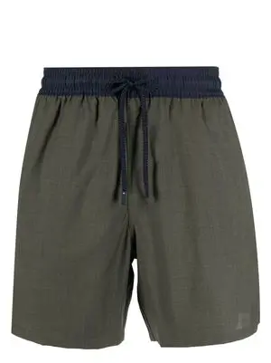 Vilebrequin Contrast-waistband Drawstring Swim Shorts - Green