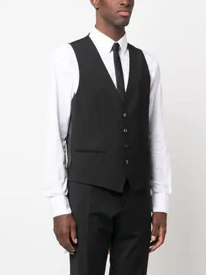 BOSS Adjustable Cotton-blend Waistcoat